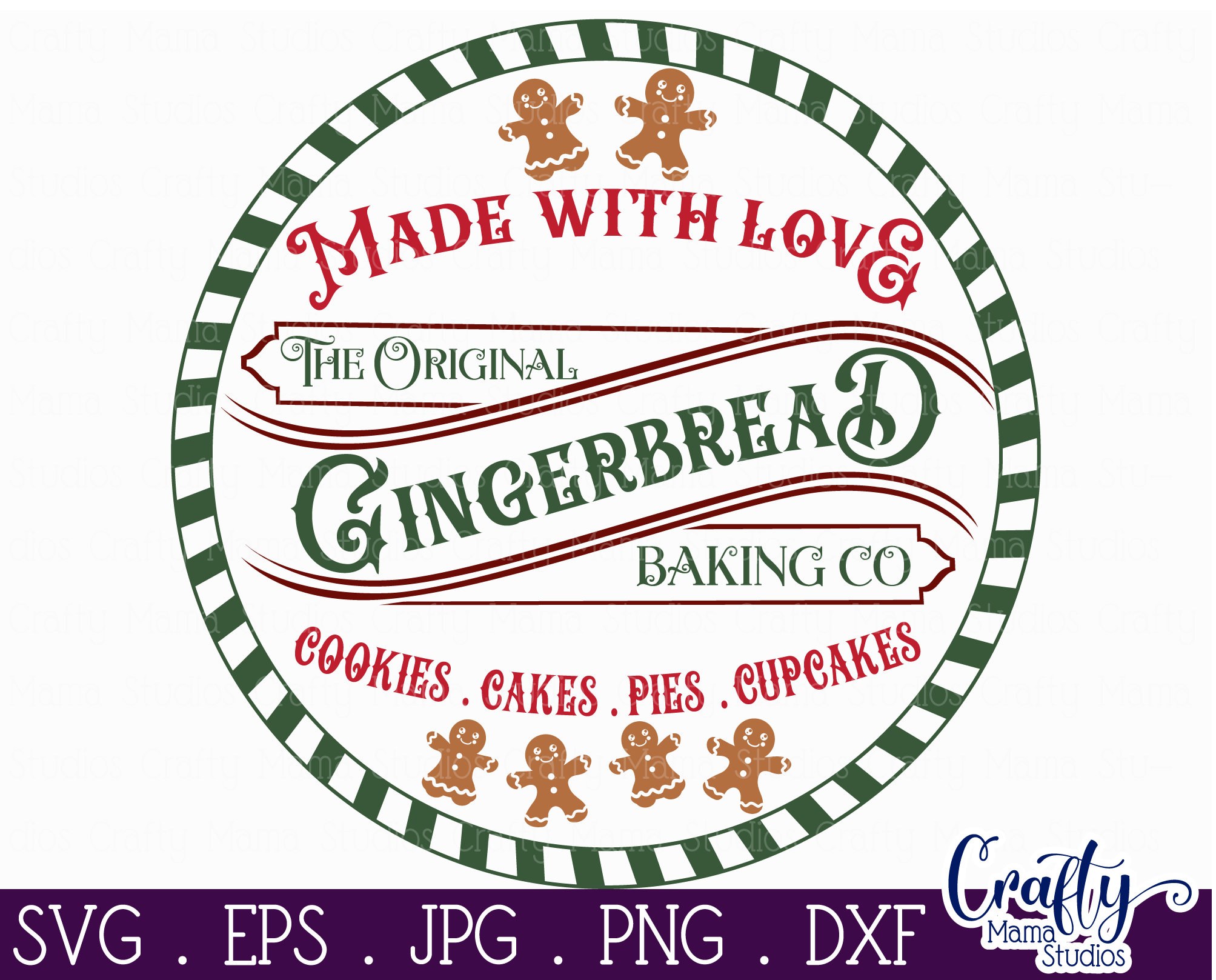 Gingerbread Baking Svg Christmas Svg Christmas Round Sign | Etsy