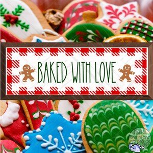 Baked With Love Svg, Christmas Svg, Christmas Sign Svg, Farmhouse ...