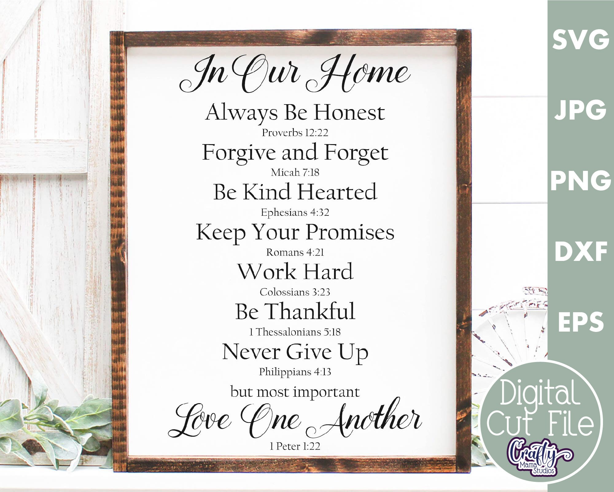 Bible Family Rules Svg House Rules Svg Farmhouse Svg - Etsy Hong Kong