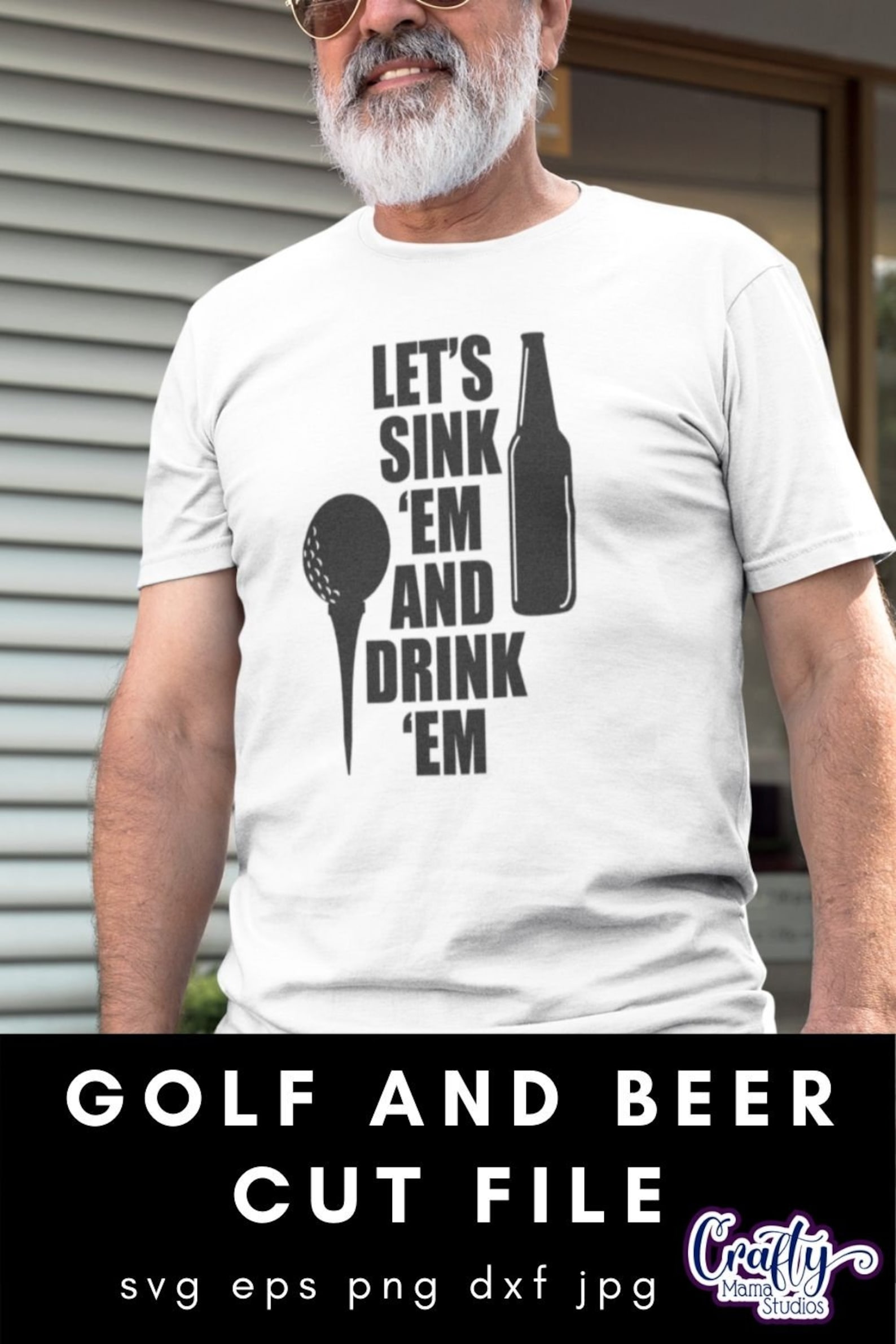 Let's Sink Em and Drink Em Svg Funny Golf Svg Funny Golf | Etsy