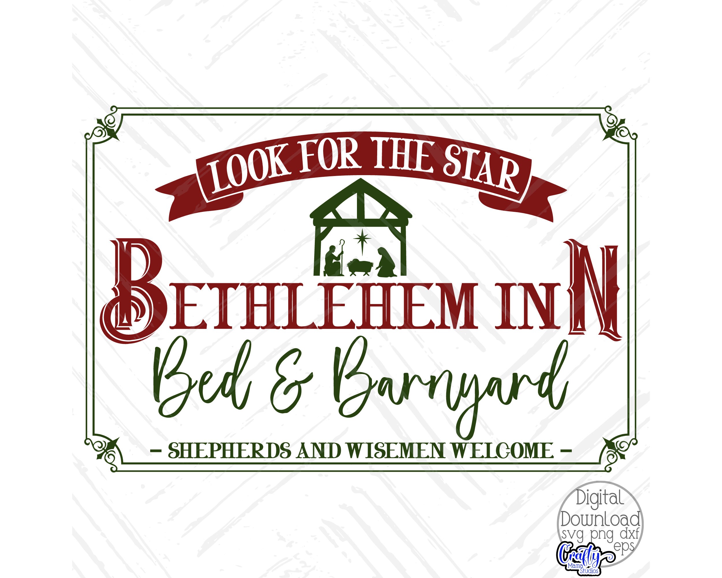 Bethlehem Inn SVG, PNG, Christian Christmas Svg, Christian Christmas ...