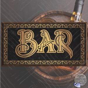 Vintage Bar Svg, Bar Sign Svg, Vintage Alcohol Svg, Drinking Svg, Beer ...