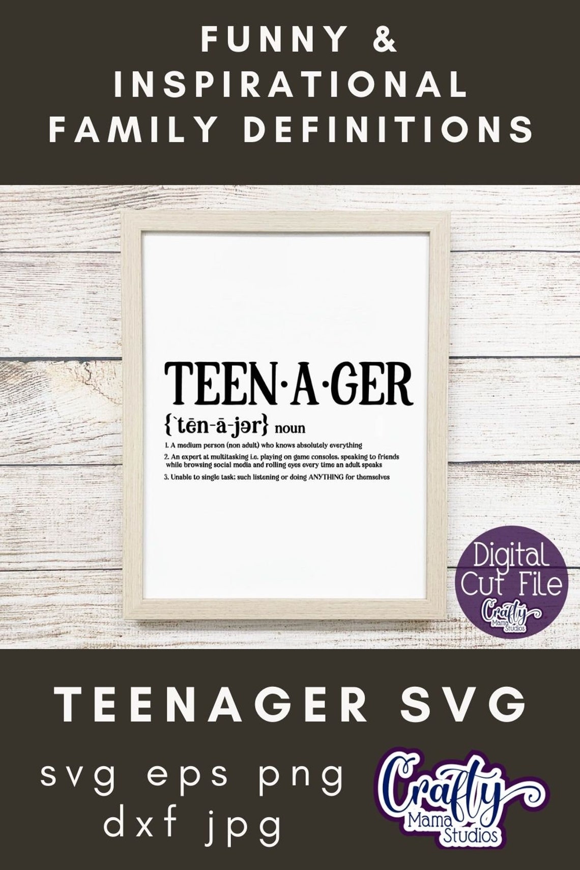 Teen Definition Svg Teenager Definition Funny Teenager Svg | Etsy