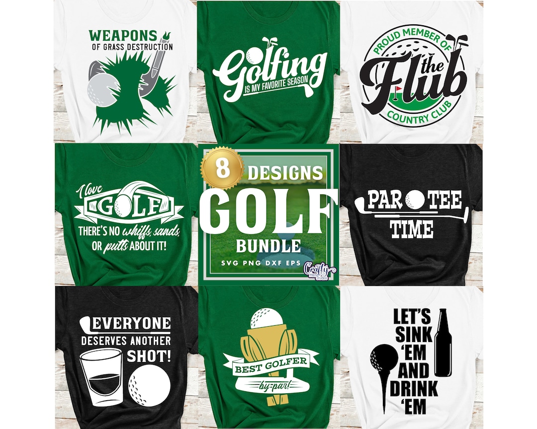 Funny Golf Svg Bundle, Golf Shirt Svg Bundle, Golfing Svg, Golfing ...