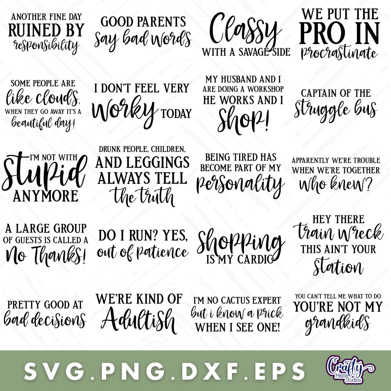 Funny Svg Bundle, Funny Door Hanger Svg, Round Sarcastic Svg, Funny ...