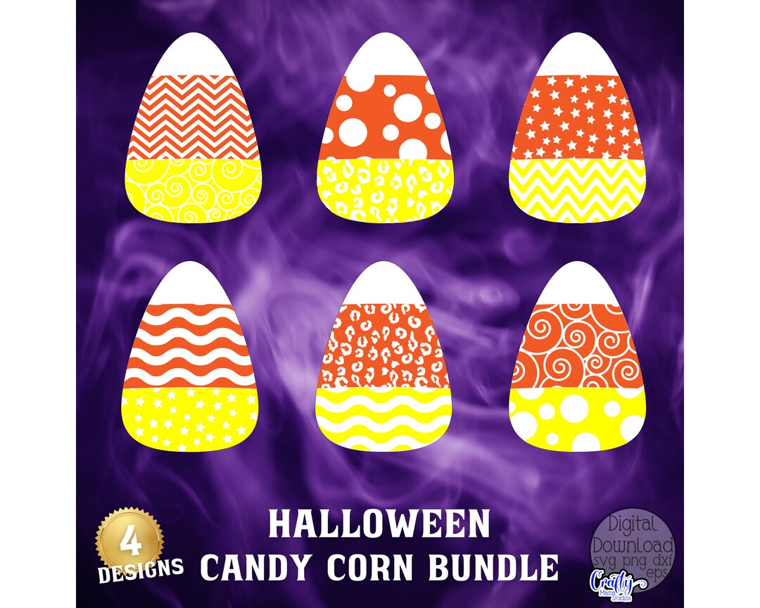 Halloween Candy Corn Svg, Halloween Svg, Halloween Candy Svg, Patterned ...