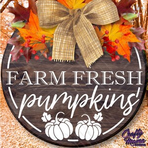 Round Fall SVG Bundle, Fall PNG, Round Fall Door Hanger Svg, Fall ...