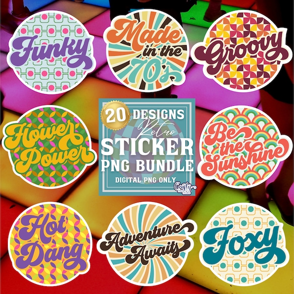Hippie Stickers - Etsy