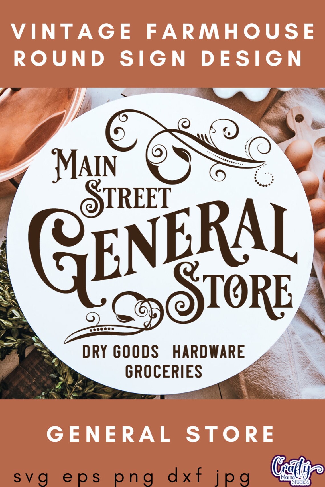 General Store Svg Farmhouse Svg Round Svg Farmhouse Round | Etsy