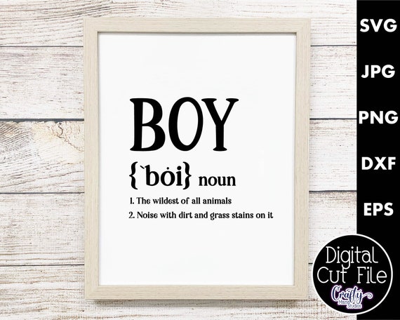 Boy Definition Svg Funny Boy Svg Sarcastic Boy Svg Digital | Etsy