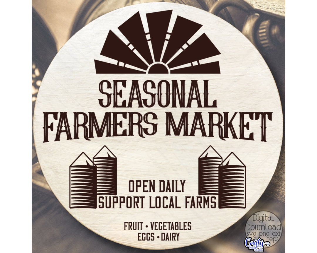 Farmers Market Svg Files, Farmers Market Sign Svg, Farmers Market Door ...