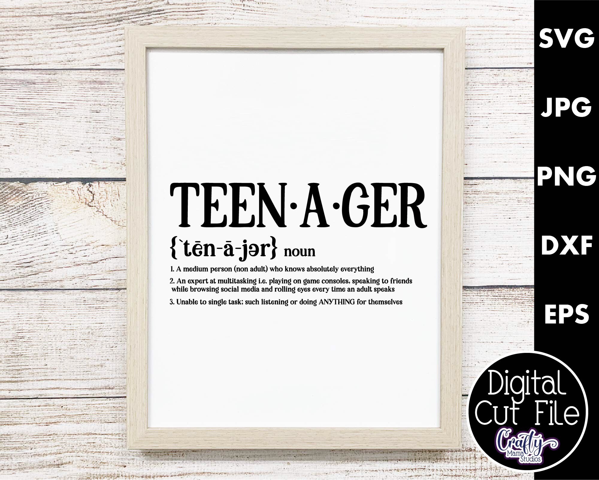 Teen Definition Svg Teenager Definition Funny Teenager Svg | Etsy