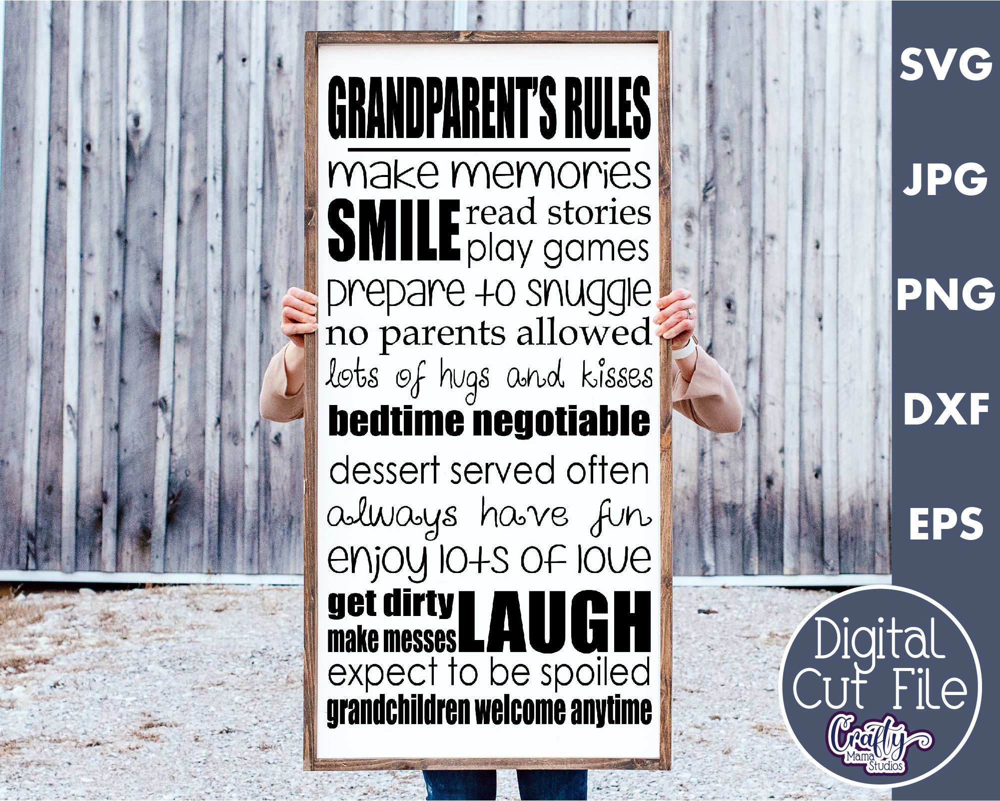 Grandparent's Rules Svg Grandparents House Rules - Etsy