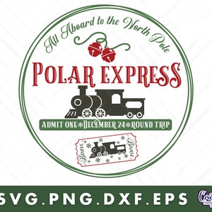 Polar Express Svg Christmas Svg Files Christmas Sign Svg - Etsy