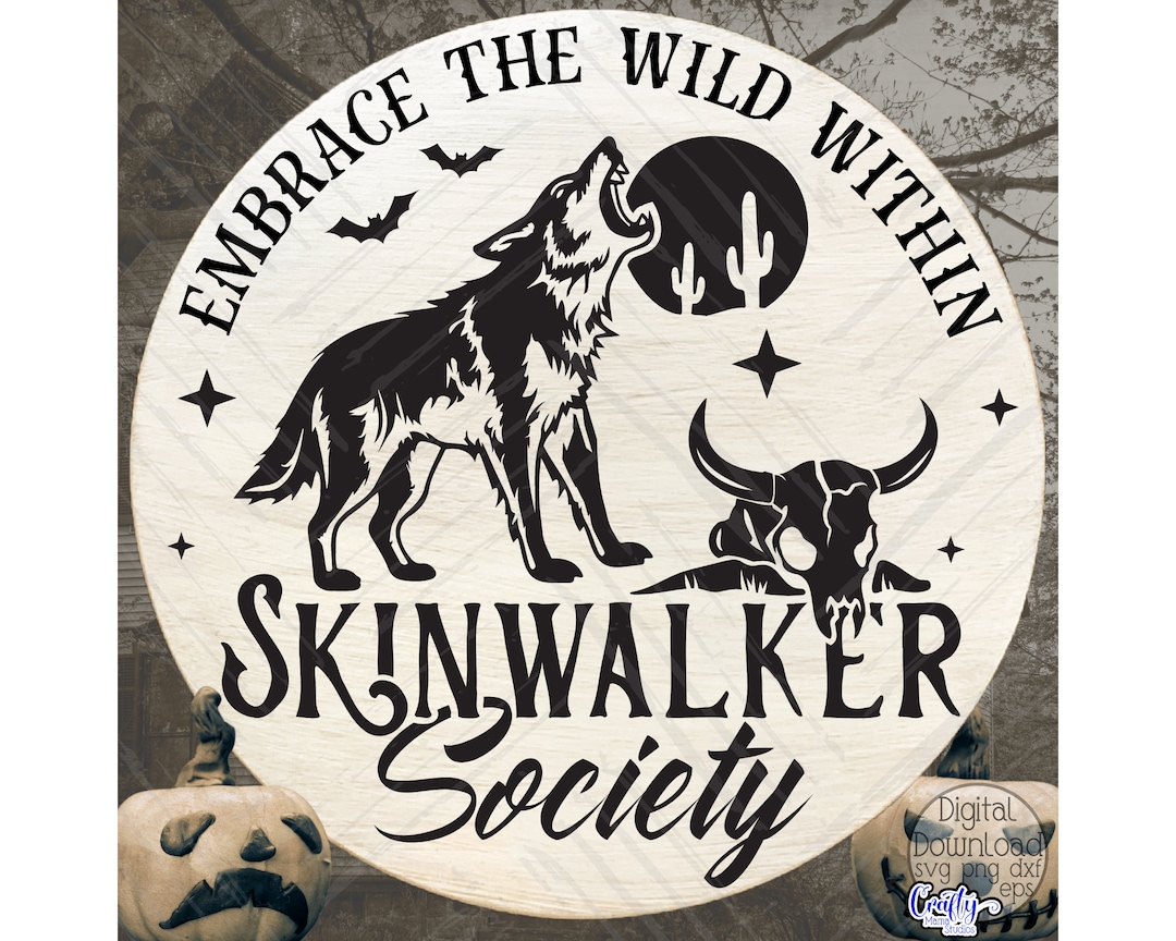 Skinwalker Society Svg Halloween Svg Files Halloween Door - Etsy