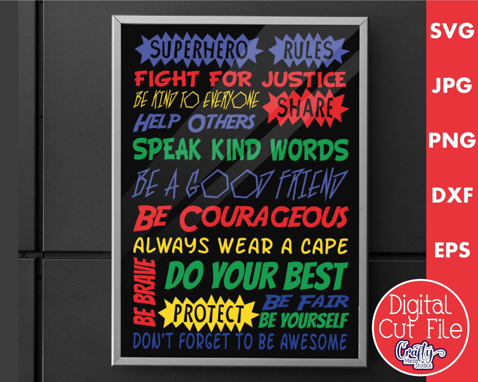 Superhero Svg Superhero Rules Svg Superhero Sign Svg Cricut | Etsy