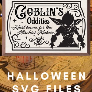 Goblin Svg File, Halloween Svg Files, Goblin Sign Svg File, Goblin's ...