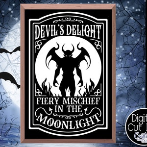 Devils Delight Svg, Devil Svg Files, Halloween Svg Files, Halloween ...