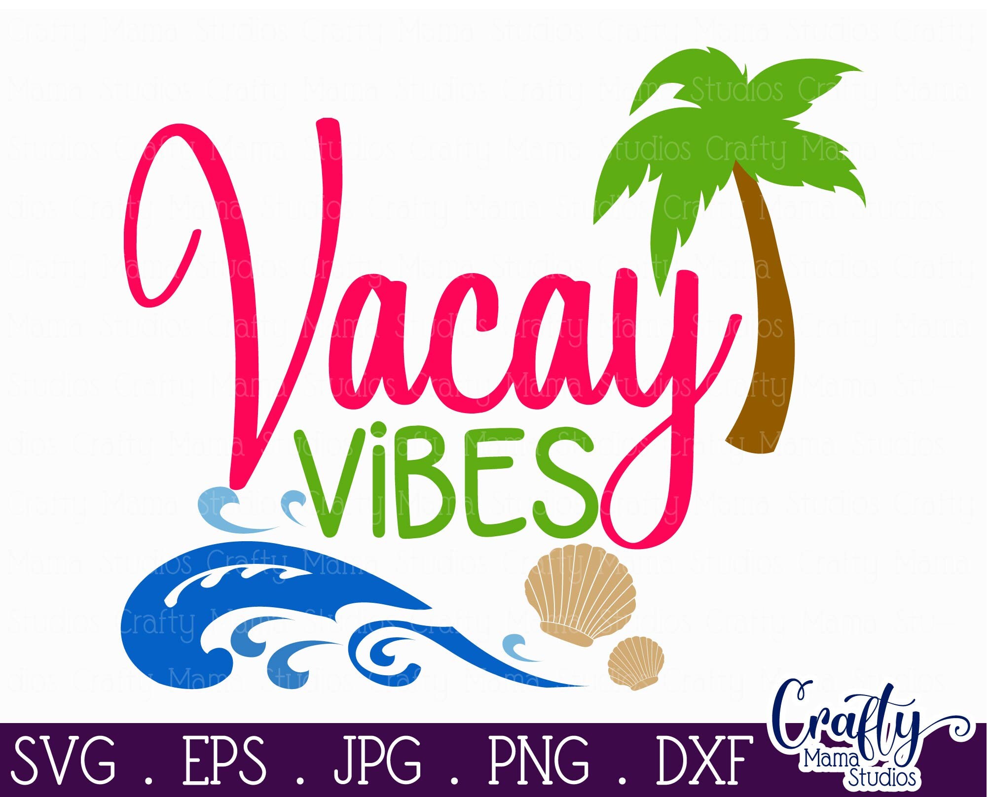 Vacay Vibes Svg Summer Vacation Svg Beach Svg Vacation Cut | Etsy