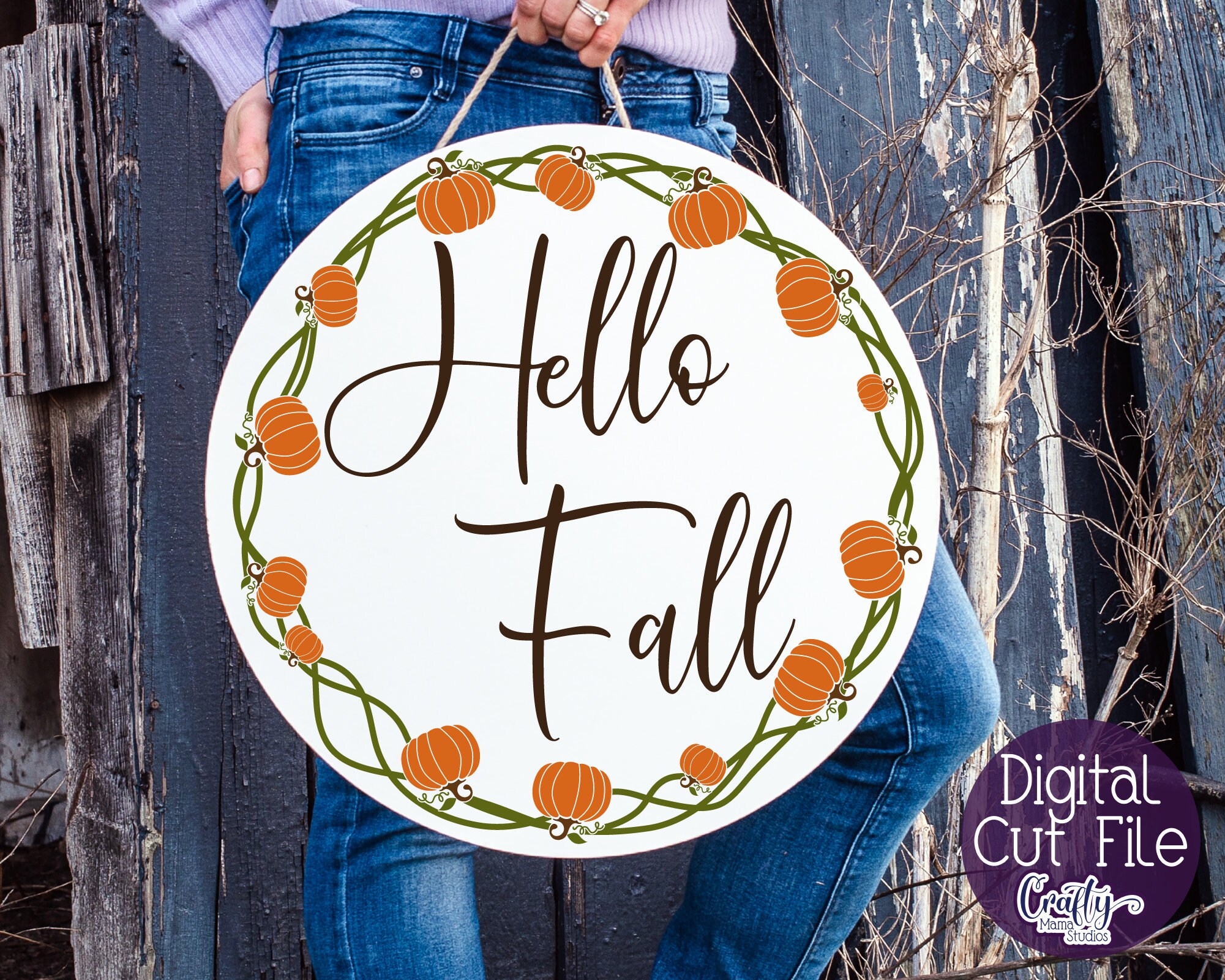 Round Fall Svg Bundle Round Fall Door Hanger Svg Round Fall - Etsy