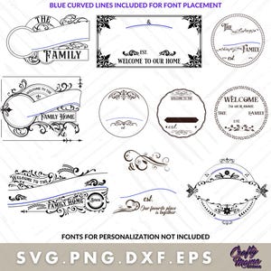 Vintage Sign Svg Bundle, Family Svg, Family Sign Svg, Vintage Sign ...