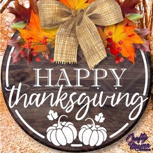 Round Fall SVG Bundle, Fall PNG, Round Fall Door Hanger Svg, Fall ...