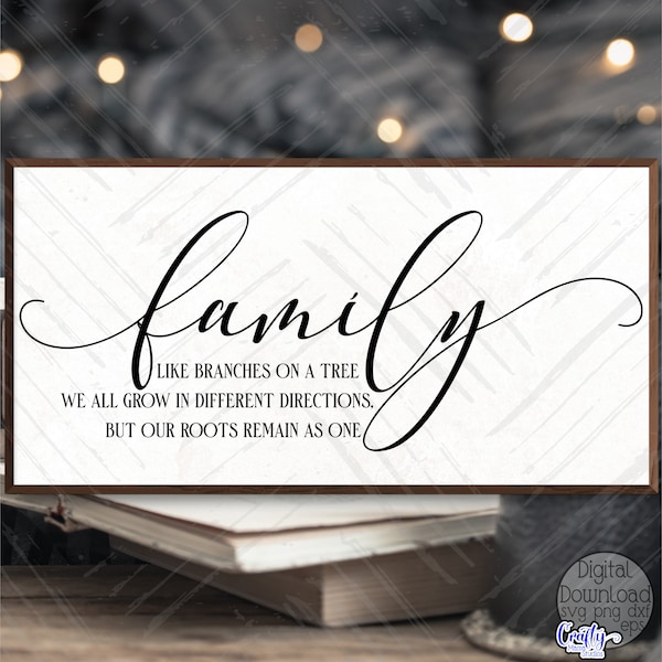 Family Branches Quote Svg - Etsy