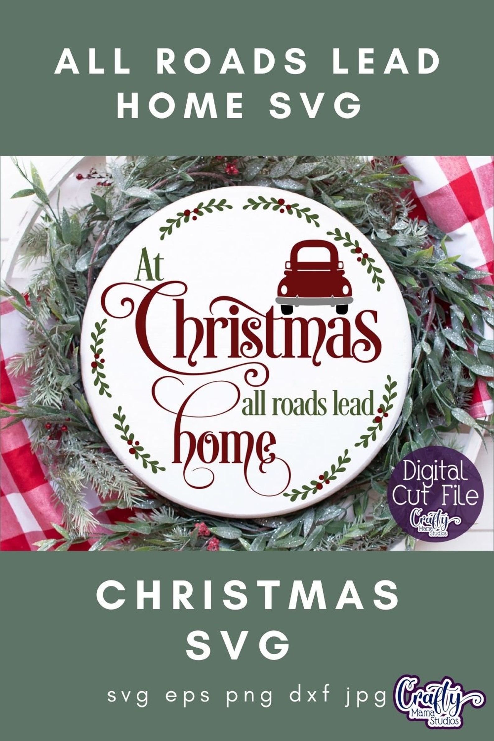 At Christmas All Roads Lead Home Svg Christmas Svg Christmas | Etsy