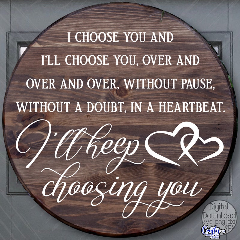 I Choose You Sign - Etsy