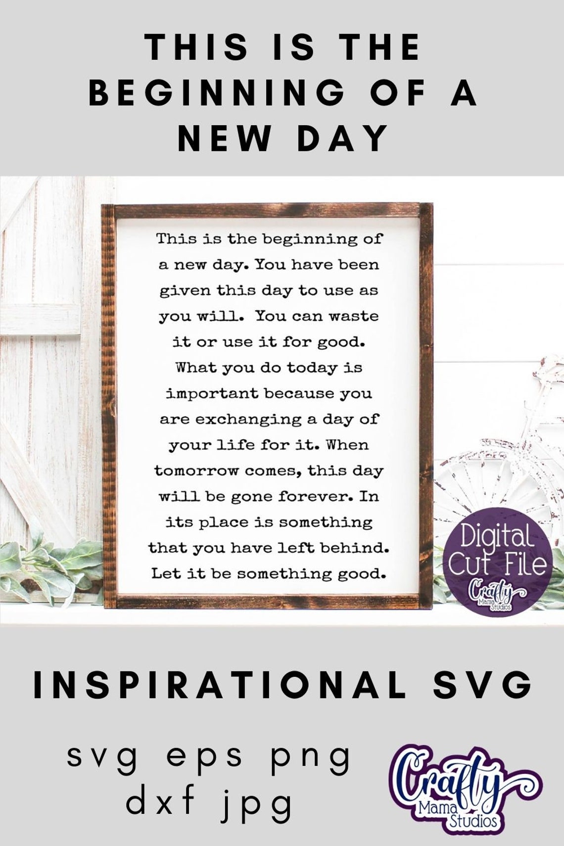 This is the Beginning of A New Day Svg Inspirational Svg - Etsy