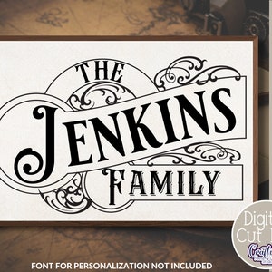 Vintage Sign Svg Bundle, Family Svg, Family Sign Svg, Vintage Sign ...