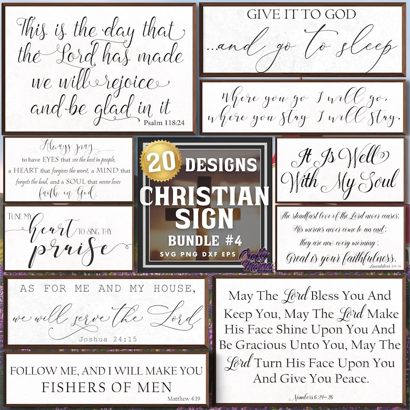 Bible Verse Png Signs - Etsy