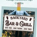 Backyard Bar and Grill Svg, Backyard Bar and Grill Sign Svg, Bar Sign ...