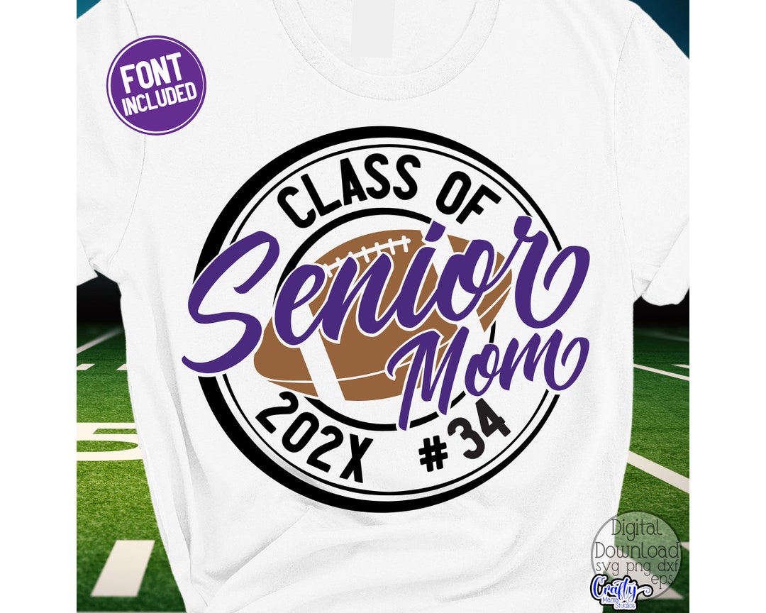 Senior Football Mom Svg Files Football Svg Files Football - Etsy