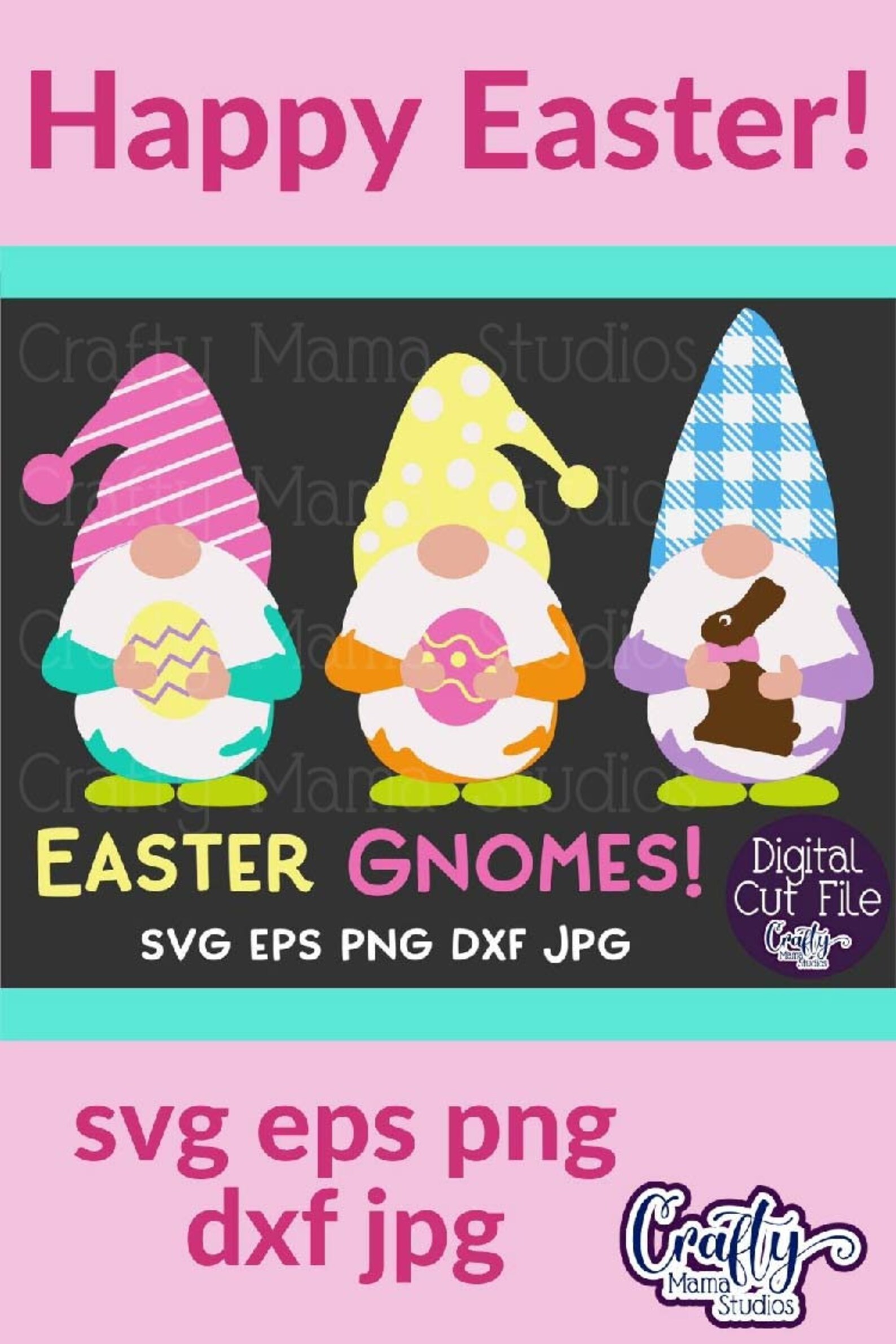Easter Gnomes Svg Easter Svg Files for Cricut Spring Gnome - Etsy