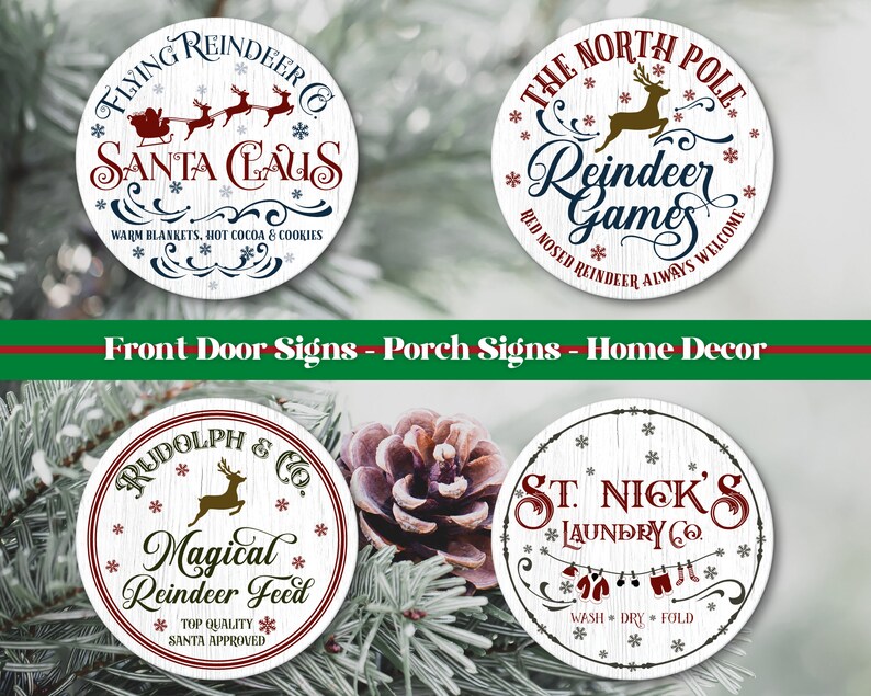 Santa Christmas Svg Bundle Christmas Sign Svg Christmas - Etsy
