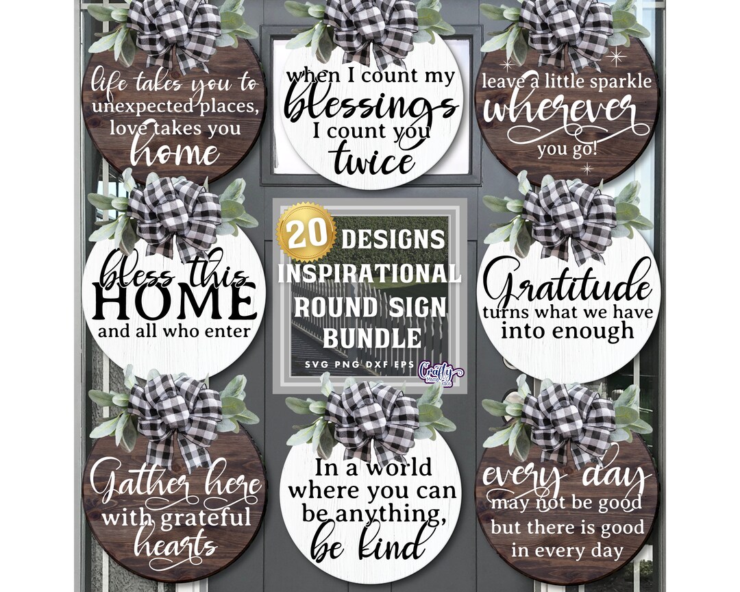 Inspirational Svg Bundle, Inspirational Door Sign Svg, Inspirational ...