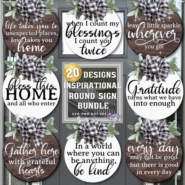 Round Sign Svg - Etsy