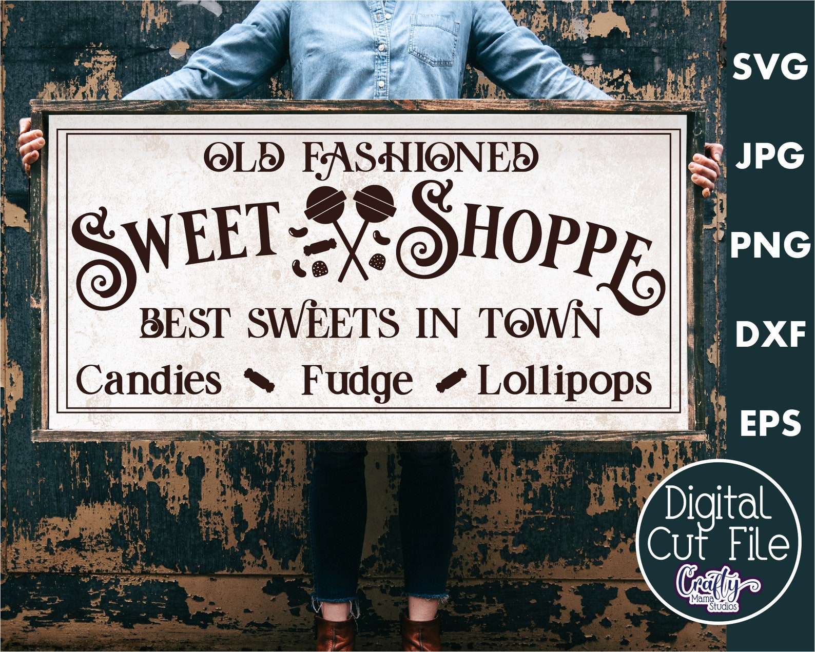 Sweet Shoppe Svg Sweet Shoppe Sign Svg Candy Svg Farmhouse | Etsy