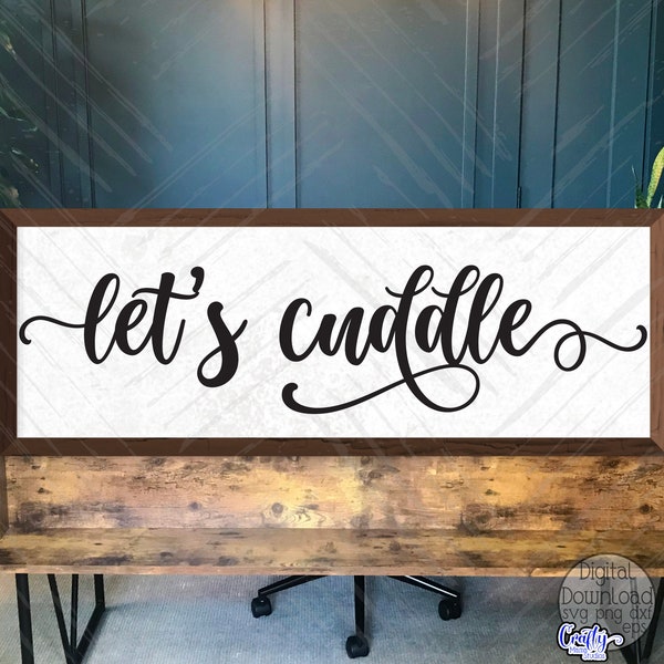 Lets Cuddle Sign - Etsy