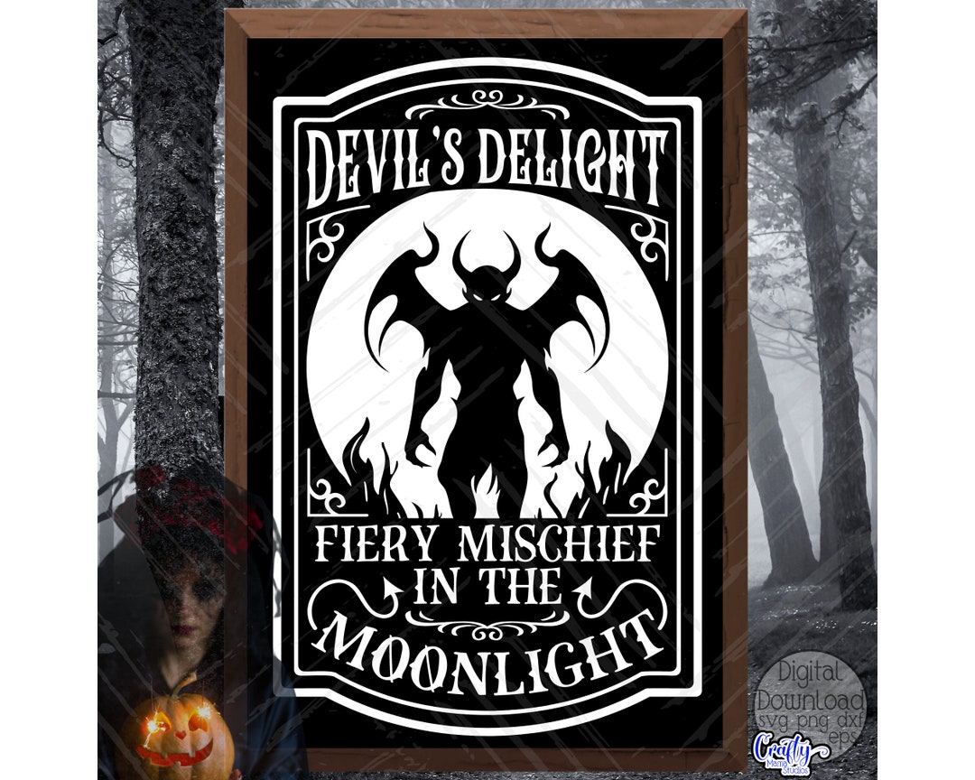 Devils Delight Svg, Devil Svg Files, Halloween Svg Files, Halloween ...
