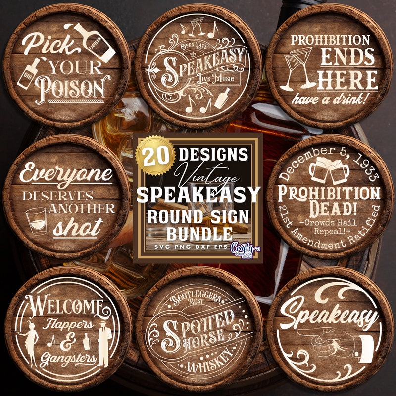 Round Saloon Signs - Etsy