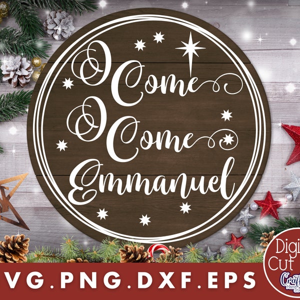 Emmanuel Svg - Etsy