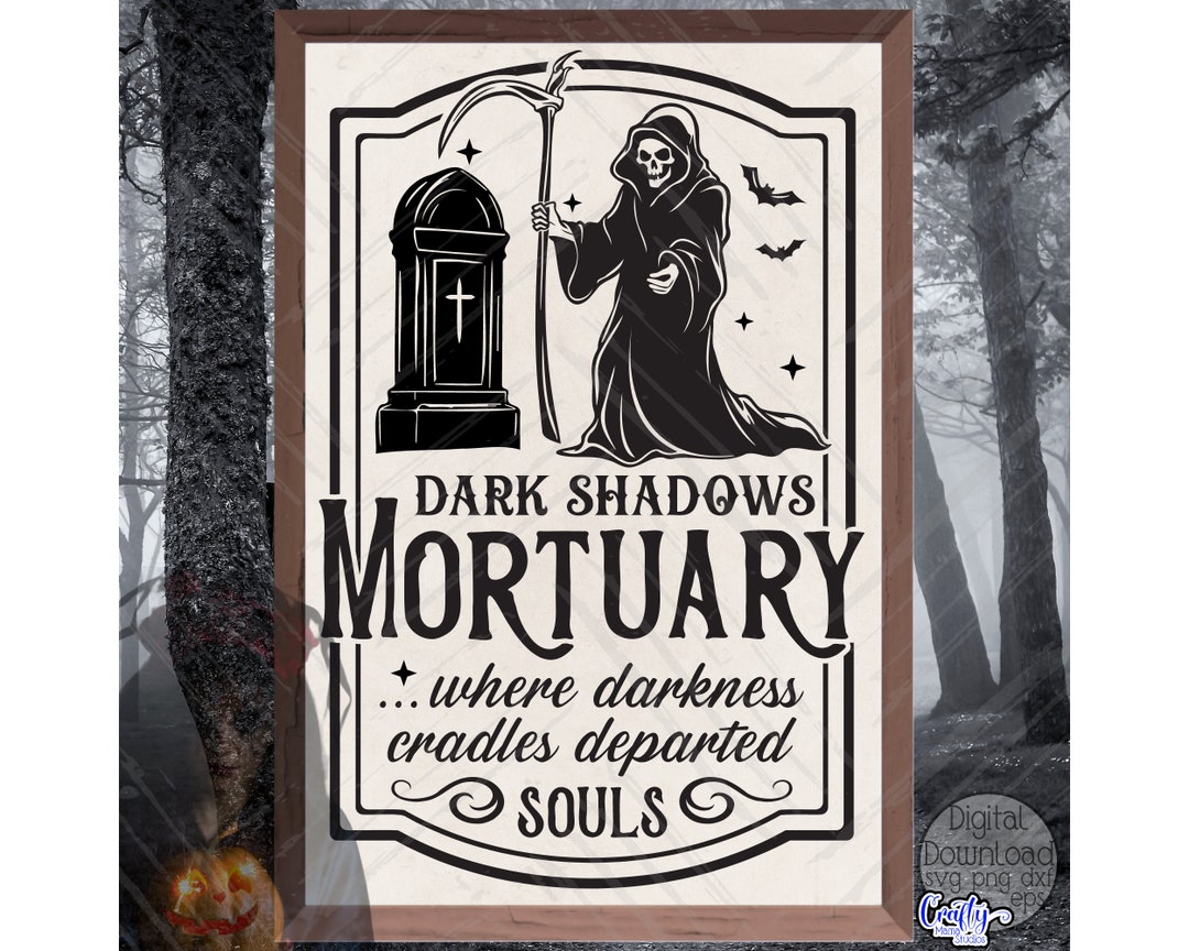 Mortuary Svg Files, Halloween Svg Files, Mortuary Sign Svg, Halloween ...