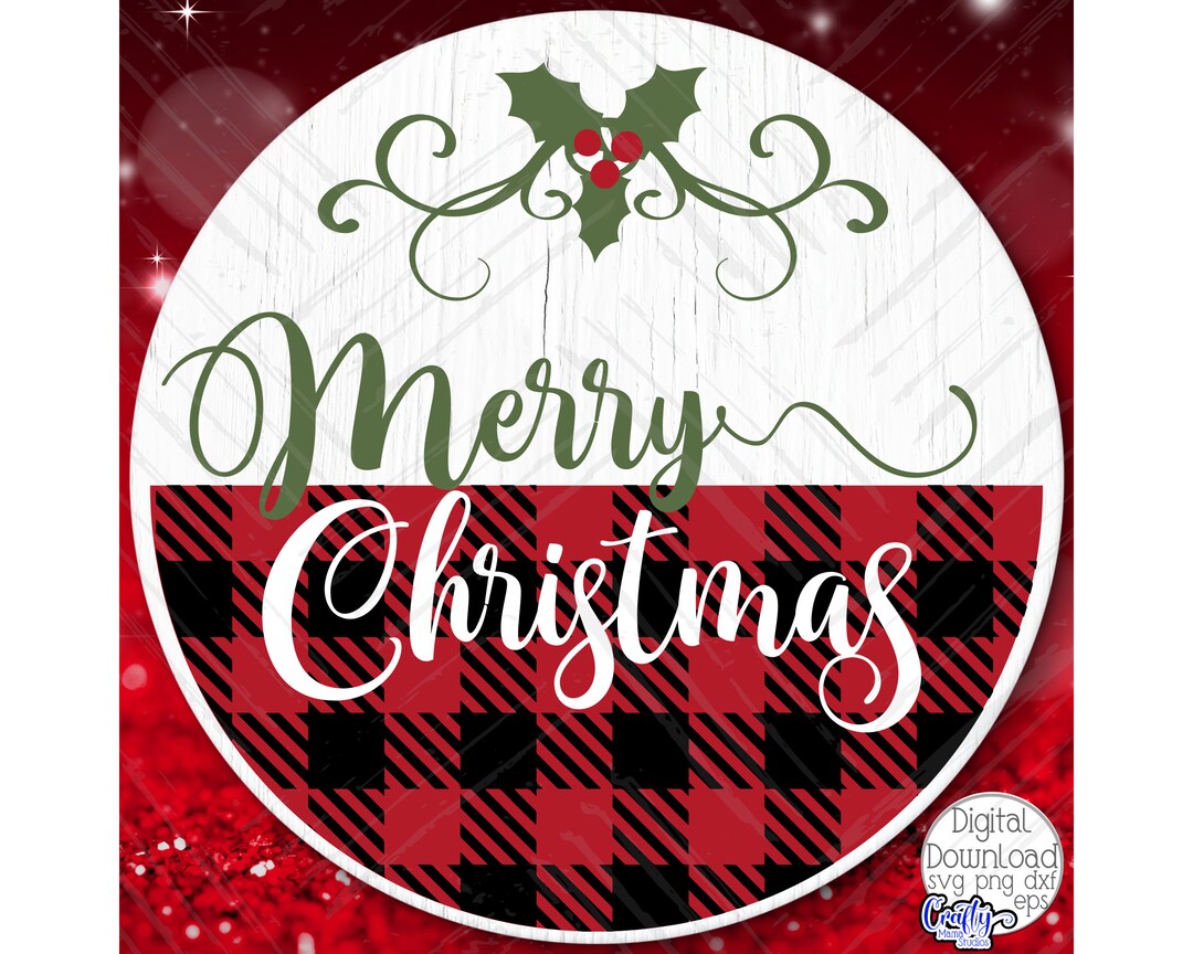 Merry Christmas Svg Files Merry Christmas Door Hanger Svg Merry