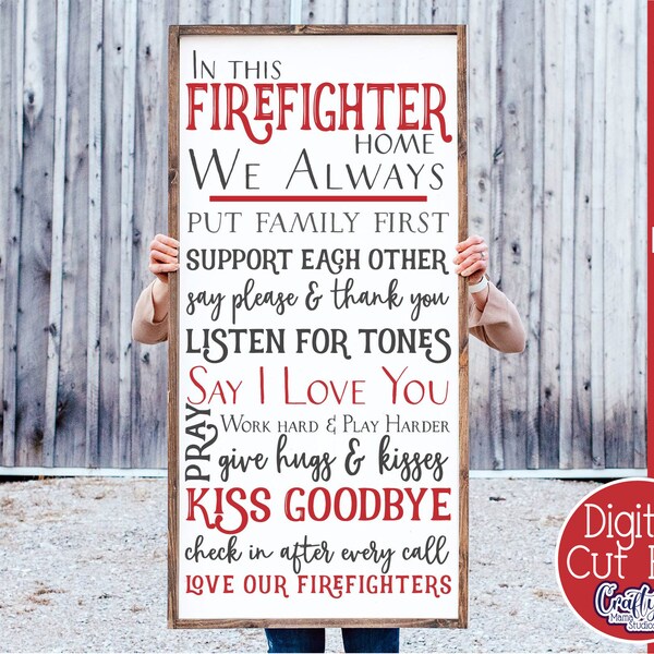 Firefighter Sign - Etsy