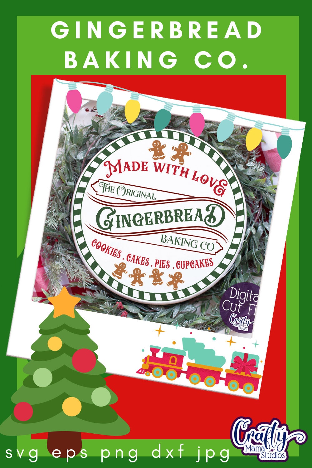 Gingerbread Baking Svg Christmas Svg Christmas Round Sign | Etsy