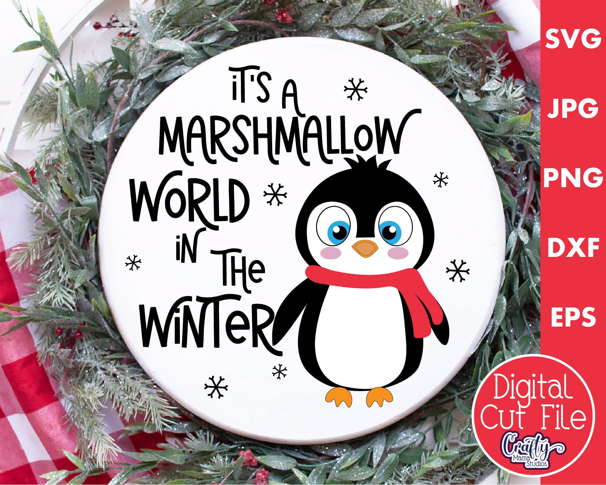 It's A Marshmallow World in the Winter Svg Christmas Svg - Etsy