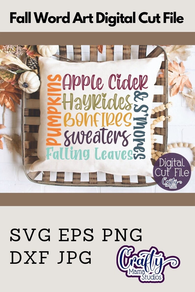 Fall Word Art Svg Fall Subway Svg Fall Svg Pumpkin Svg Svg | Etsy