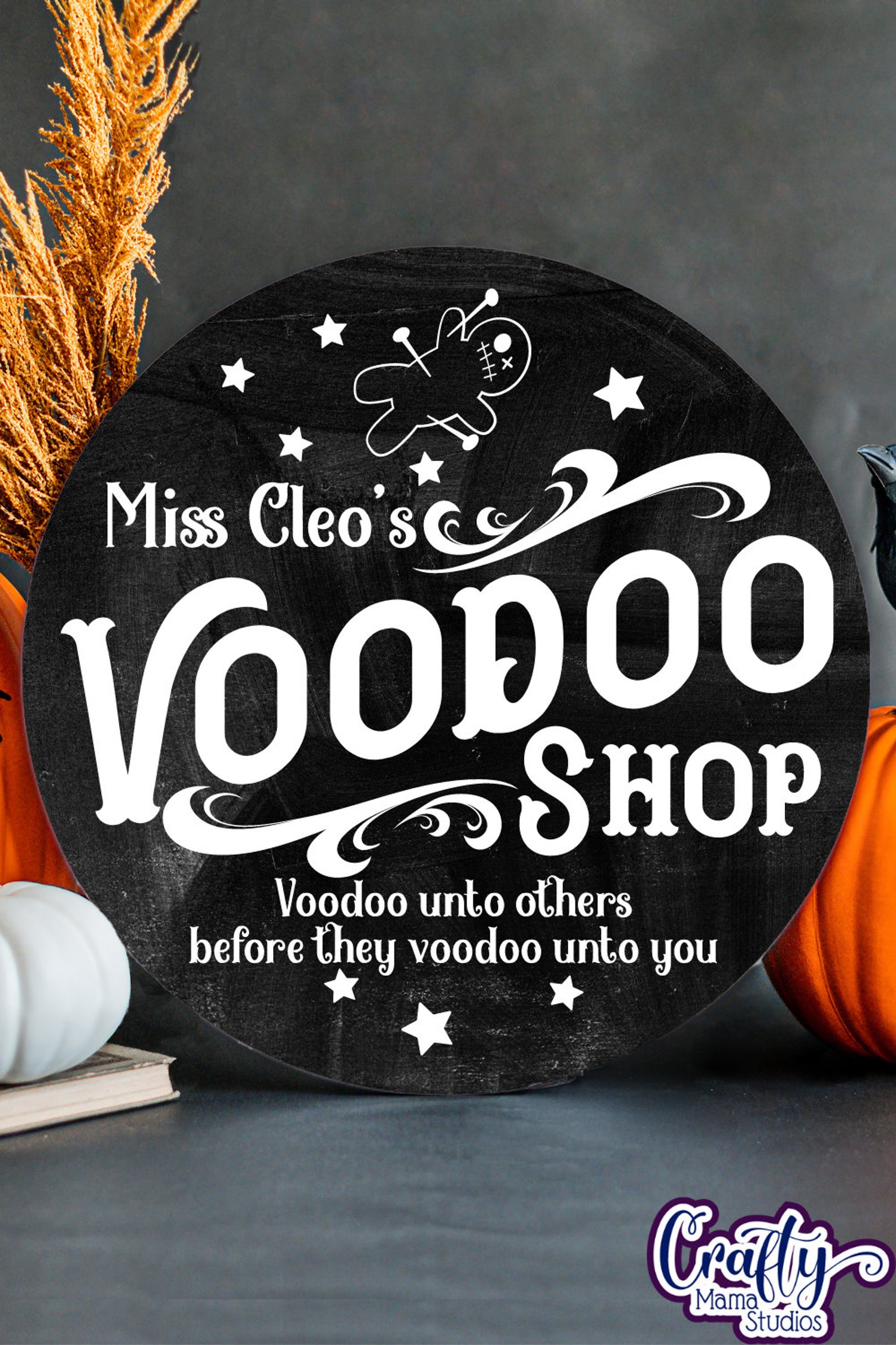 Voodoo Shop Svg Halloween Svg Halloween Round Sign Svg - Etsy
